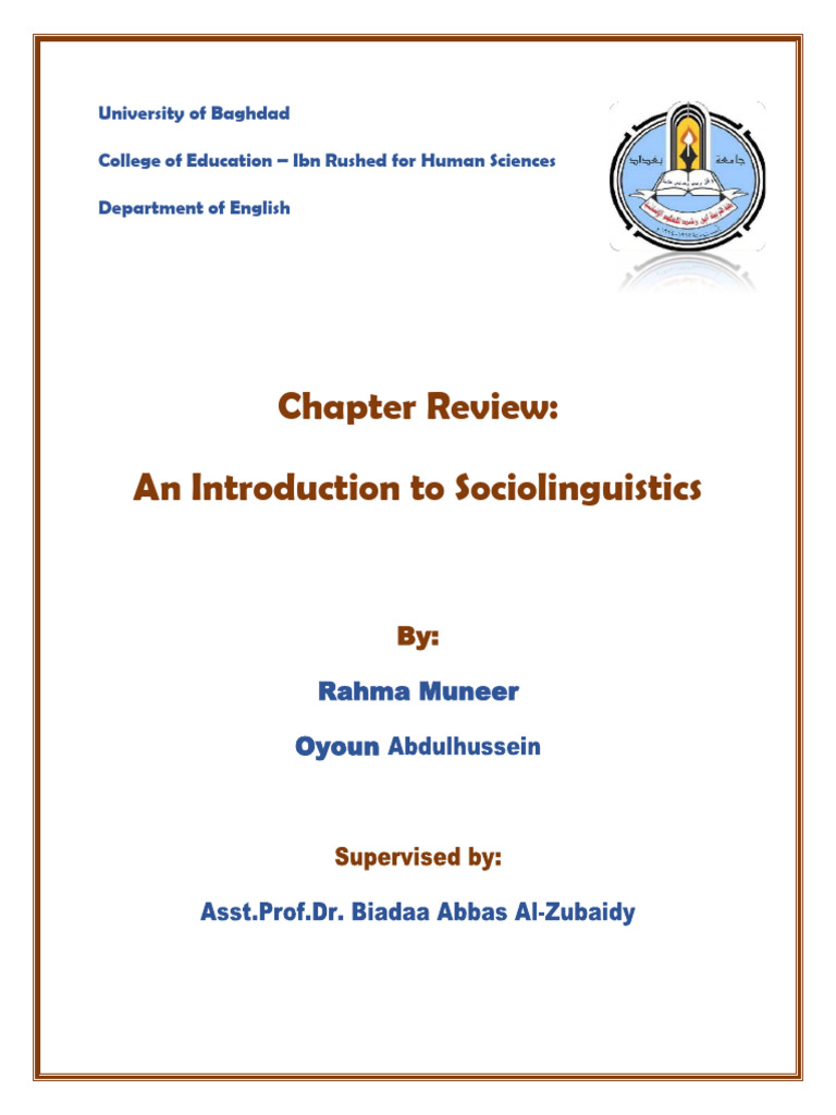 Introduction to Sociolinguistics Overview | PDF | Sociolinguistics | Linguistics