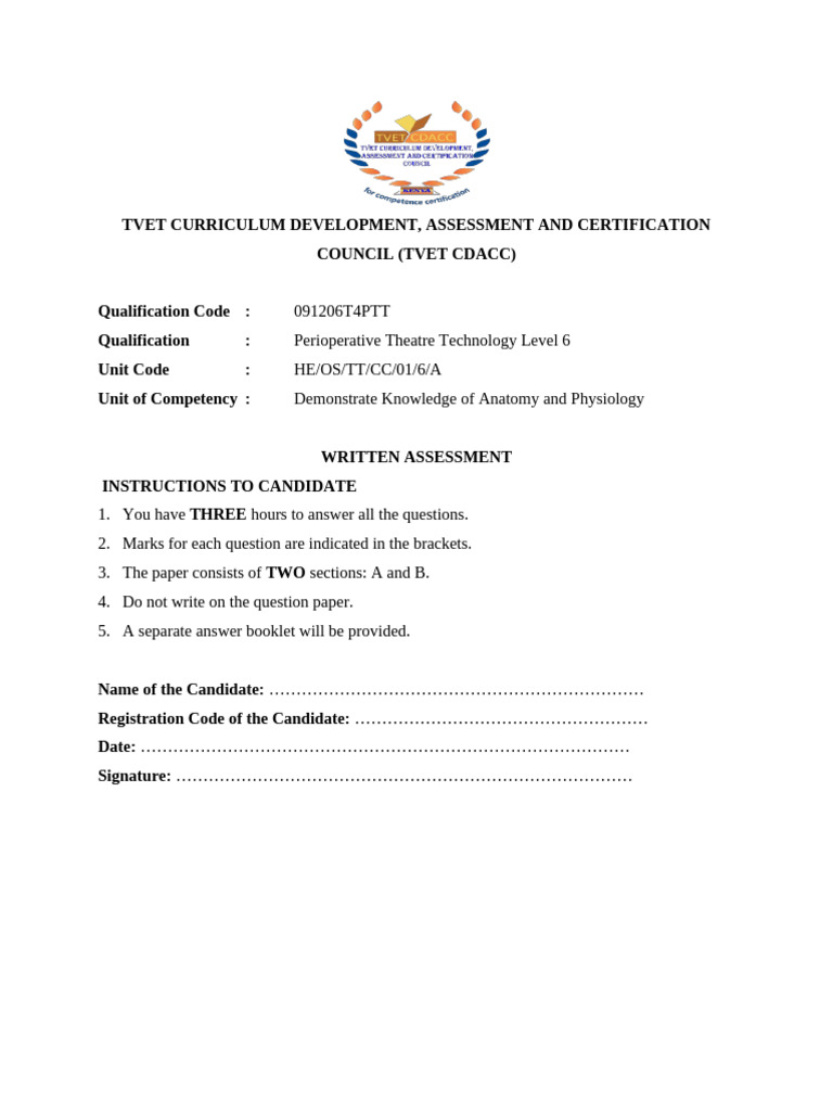 Anatomy & Physiology Level 6 | PDF | Human Body | Endocrine System