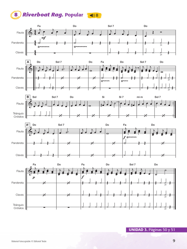 9879 8 Riverboat Rag | PDF