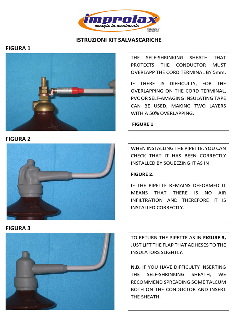 Installation Instructions Insulating Cap and Tube | PDF