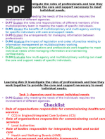 Unit 5 Learning Aim D Hintsheet | PDF | Social Work | Information