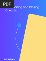 Bar Closing Procedures Checklist | PDF