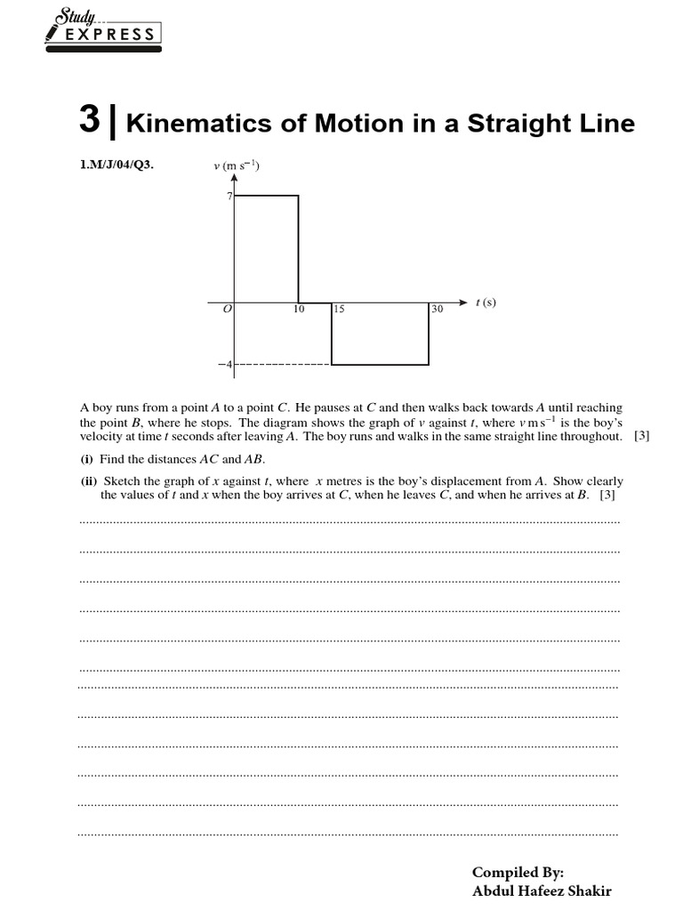 Kinema Tics | PDF | Velocity | Acceleration