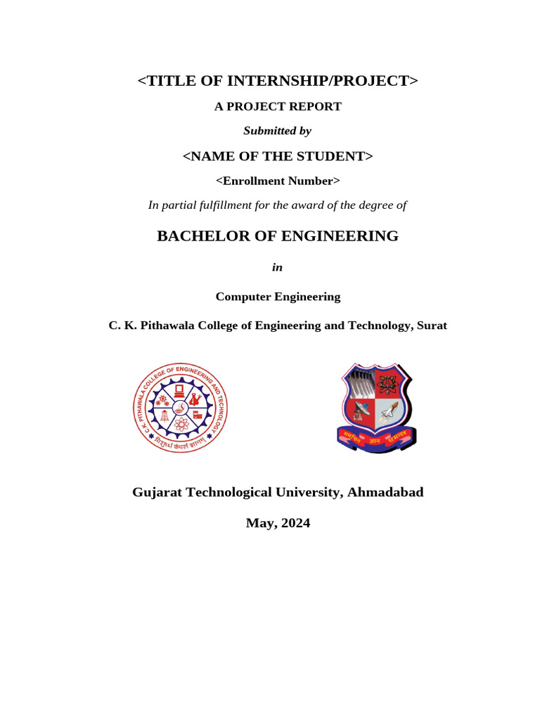 Internship-Report-Template (1) | PDF | Software Testing | Computing