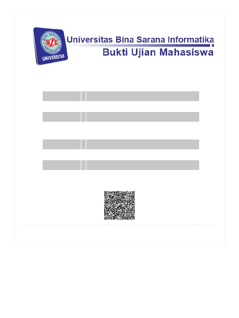 Bukti Ujian 19215193 (0105) | PDF