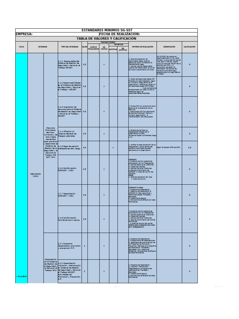 Evaluación 0312 CLASE SST | PDF | Cuidado de la salud