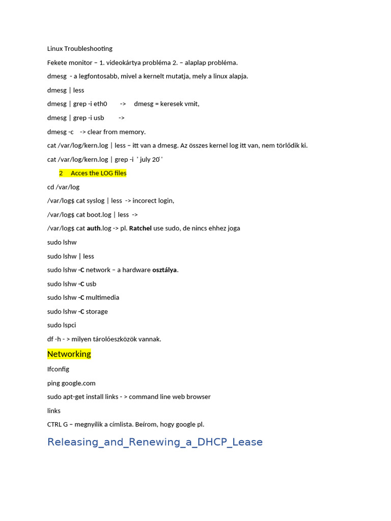 Linux Troubleshooting | PDF