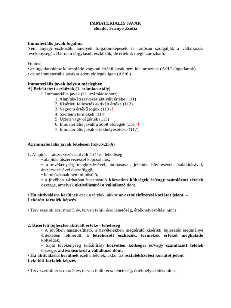 Immateriális Javak | PDF