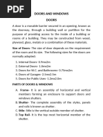 Door Window Schedule | PDF | Glasses