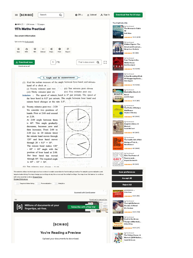 11th Grade Maths Practical Guide | PDF | Scribd