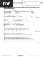 Junior Explorer 4 Unit 3 - Revision Worksheet | PDF | Worksheet | Linguistics