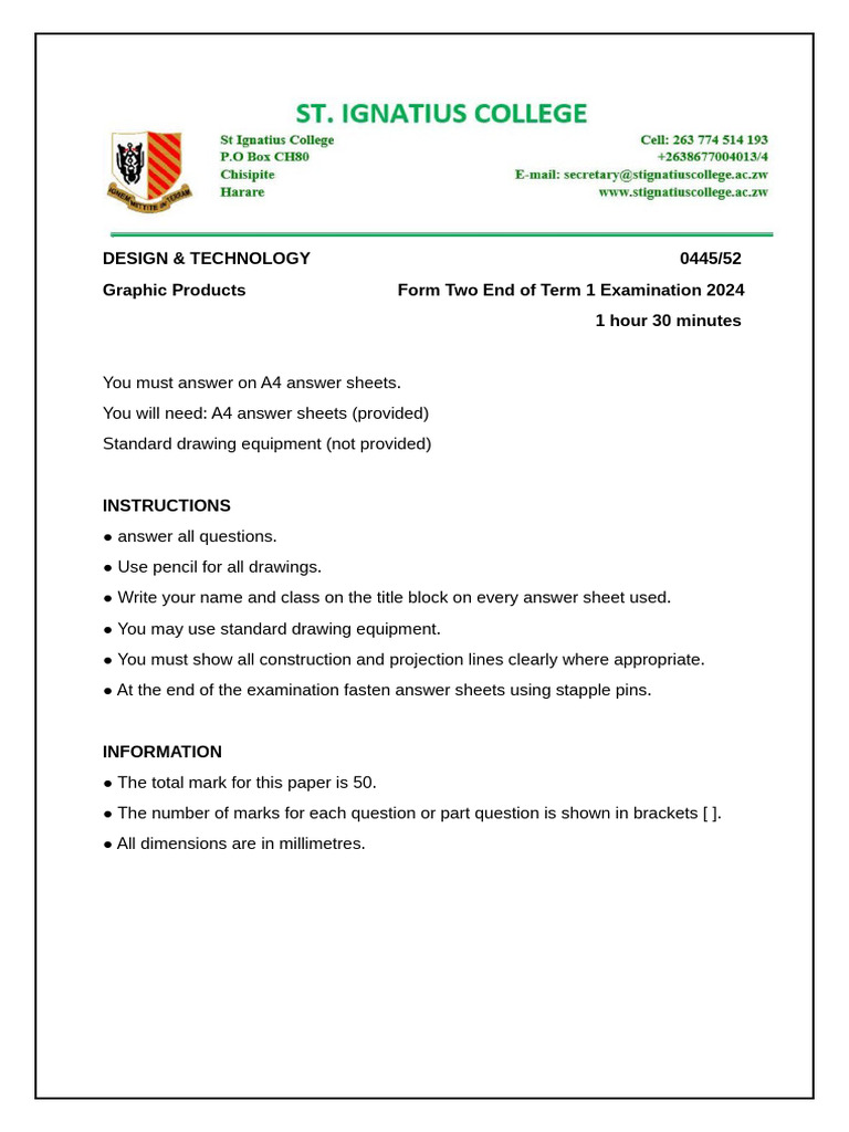 Form 2 End of Term Exam | PDF