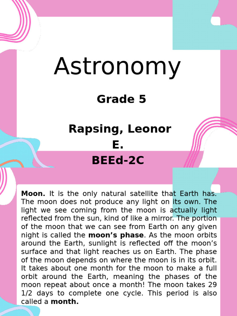 SCI2-Report-Rapsing 20250304 130431 0000 | PDF | Planets | Constellation