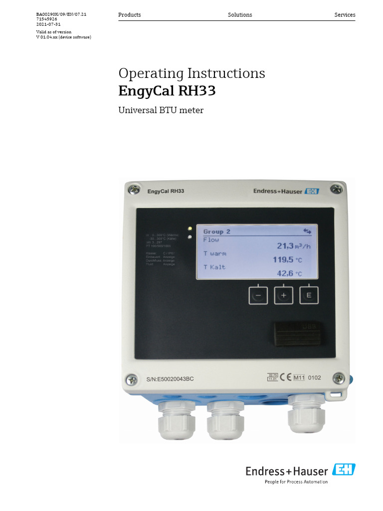 EngyCal RH33 | PDF | Direct Current | Electrostatic Discharge