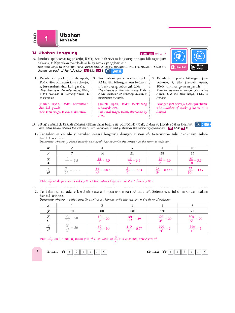 Chapter 1 Variation | PDF