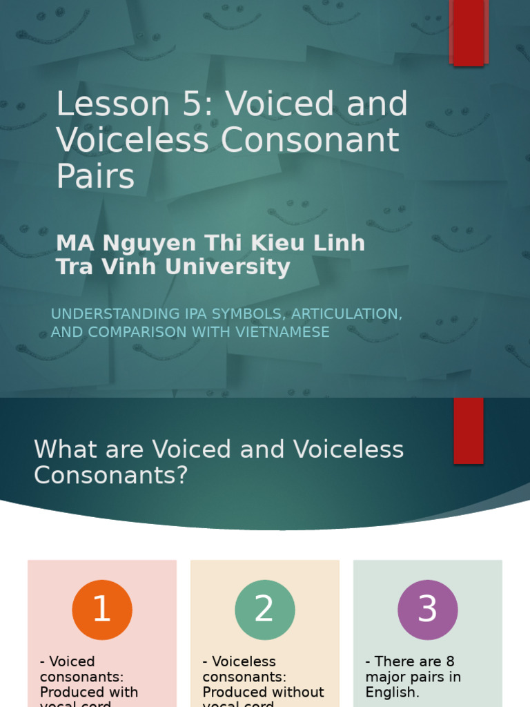 Voiced vs. Voiceless Consonants Guide | PDF