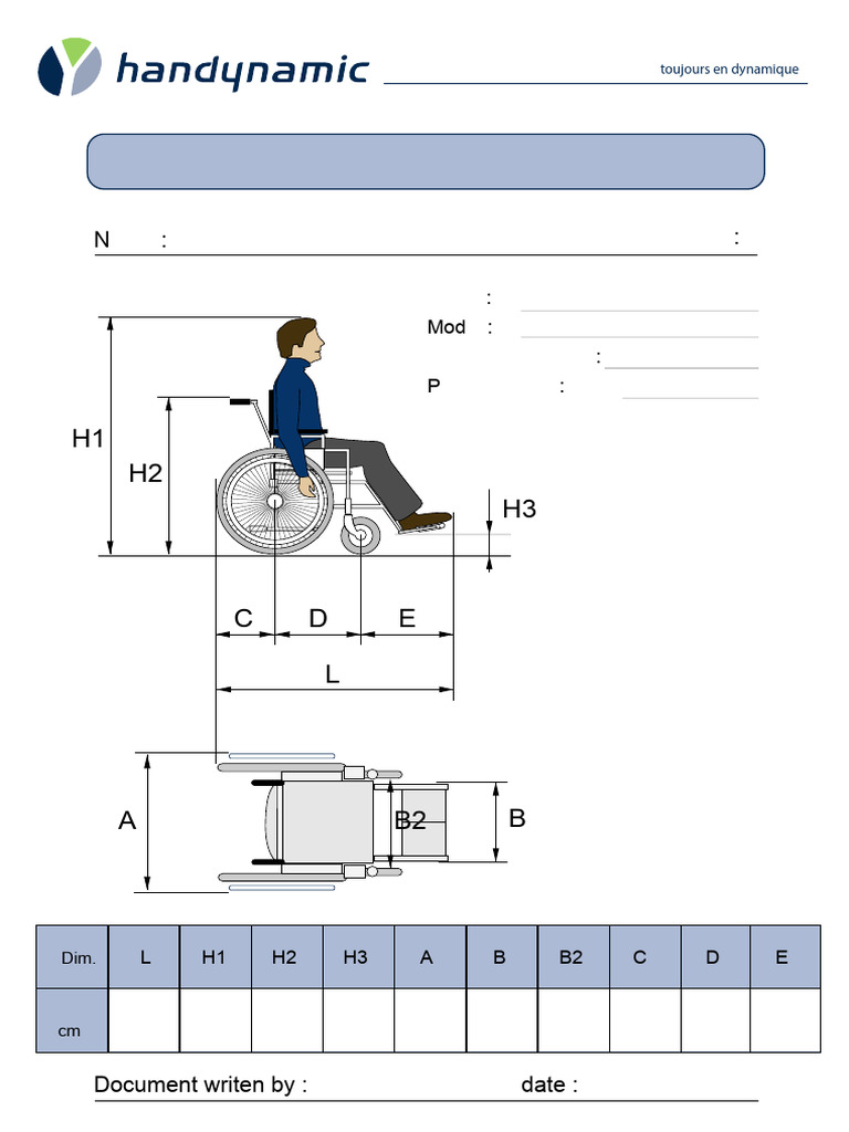 Dimension of Passenger in Wheeled Chair | PDF