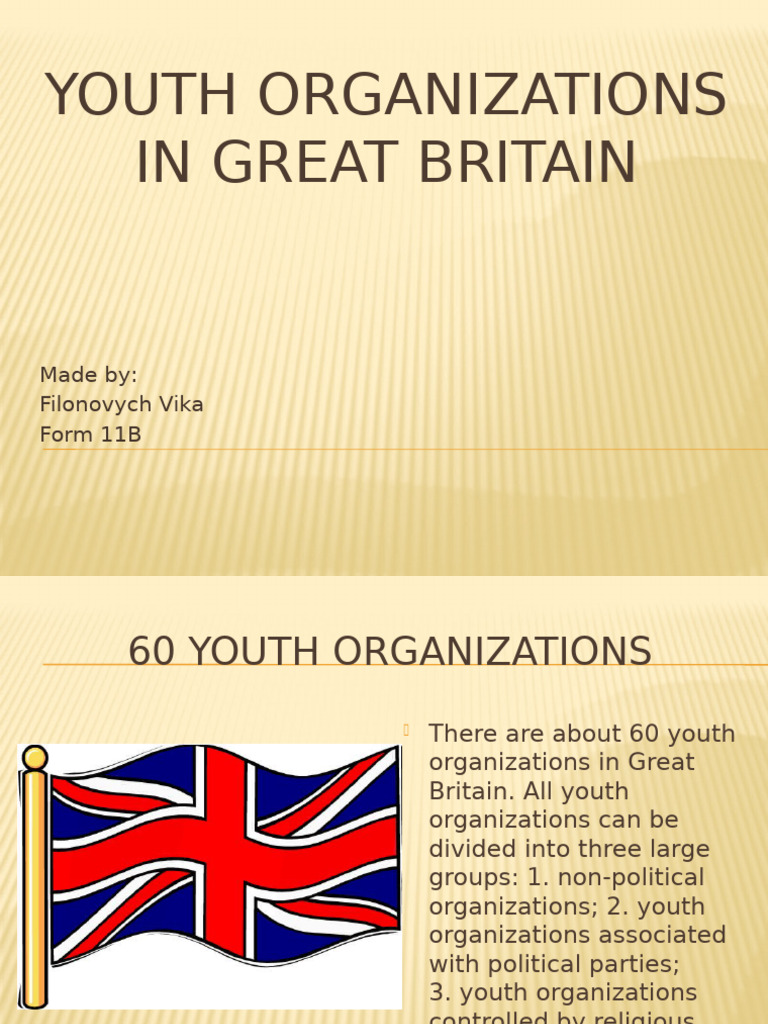 Prezentaciya Na Temu Youth Organizations in Great Britain Skachaty ...