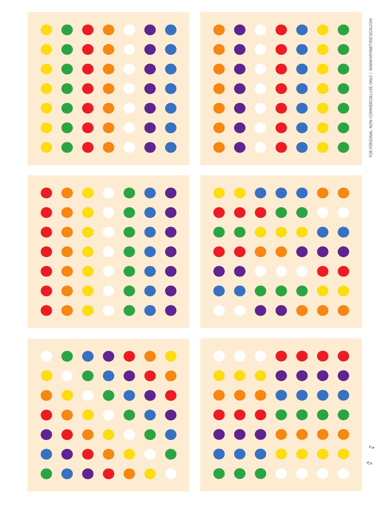 Printplayfun Free Pegboard Colour Cards | PDF