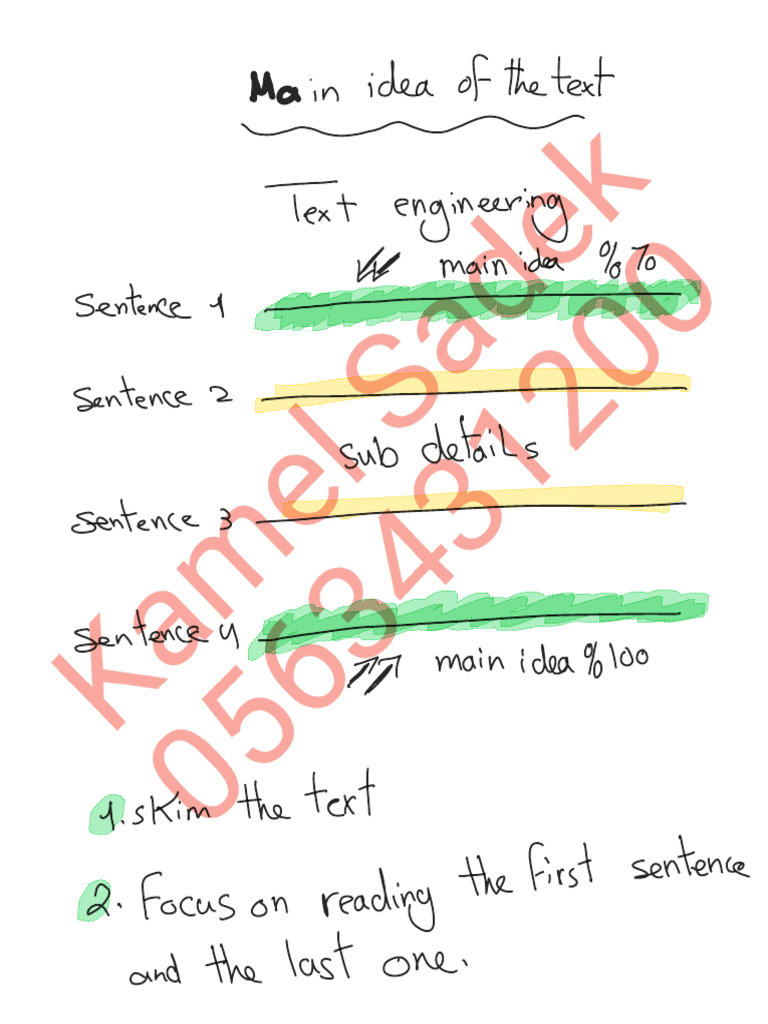 Details From The Text and Main Idea Explanation | PDF