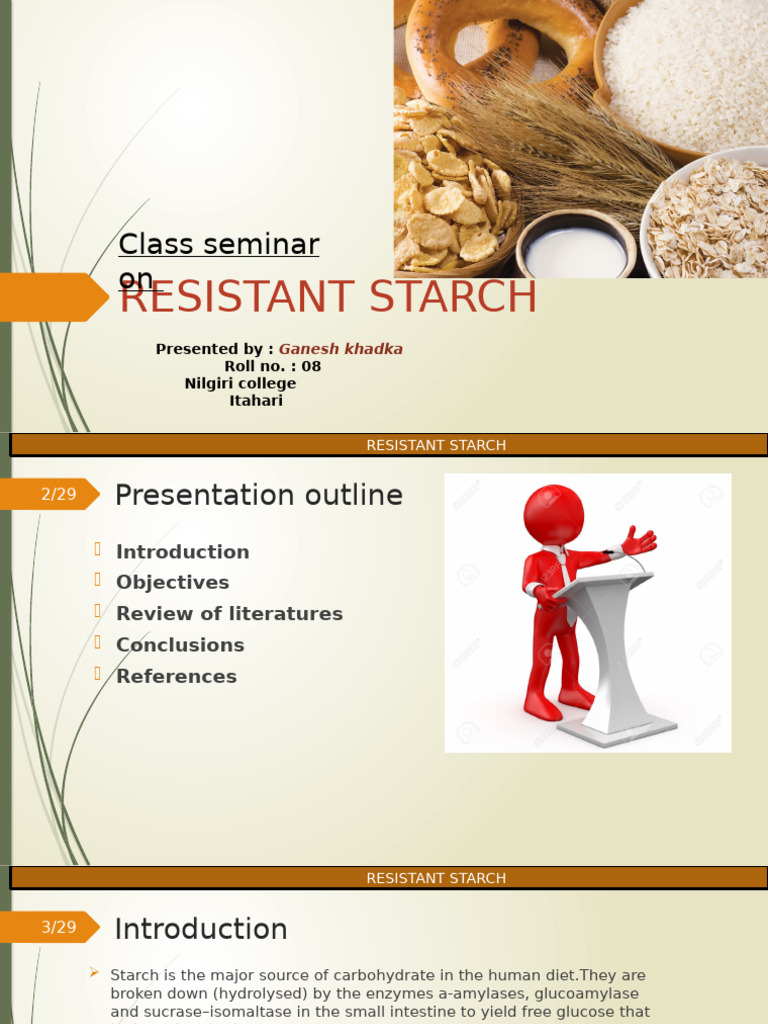 Resistant Starch Presentation | PDF | Starch | Dietary Fiber