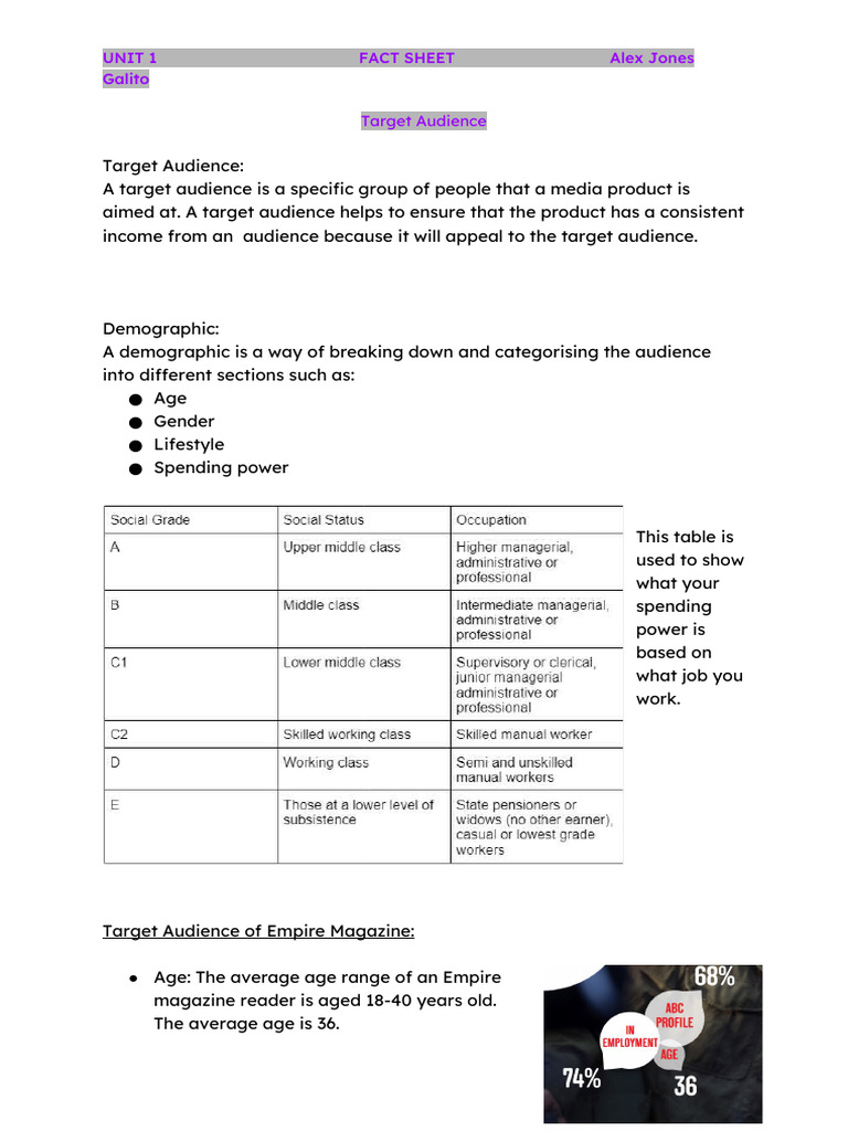 Target Audience | PDF