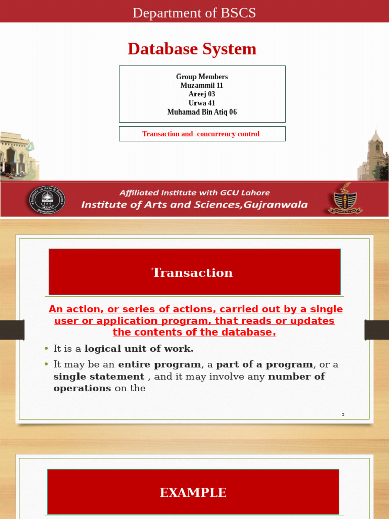 Transaction Management And Concurrency Control Pdf Database
