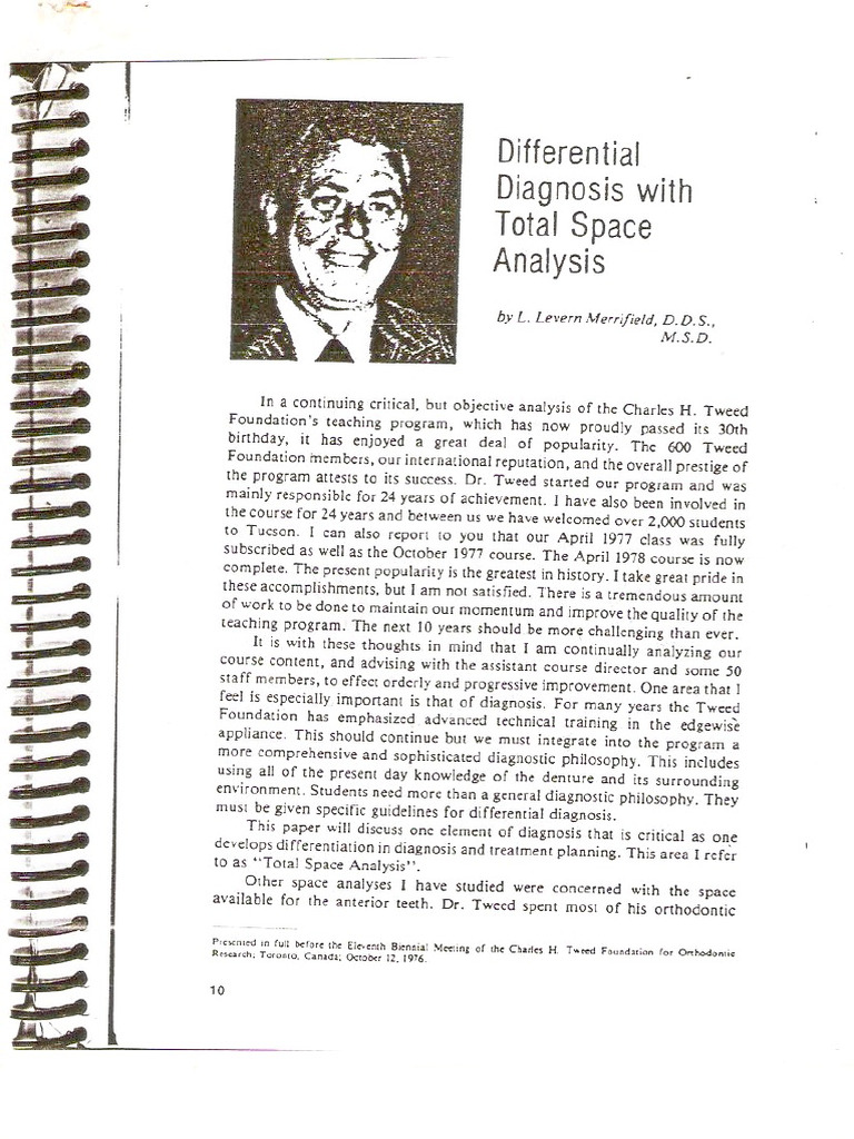 Differential Diagnosis With Total Space Analysis | PDF