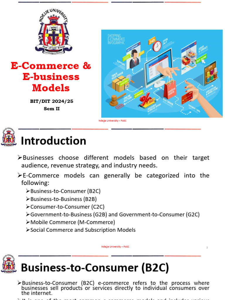 E-Commerce Models Overview 2024 | PDF | E Commerce | Marketing