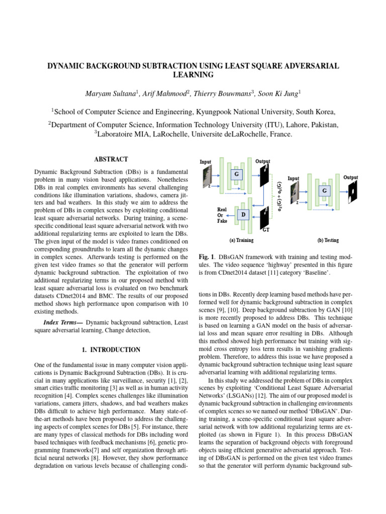 Dynamic_Background_Subtraction_Using_Lea | PDF | Deep Learning | Artificial Intelligence