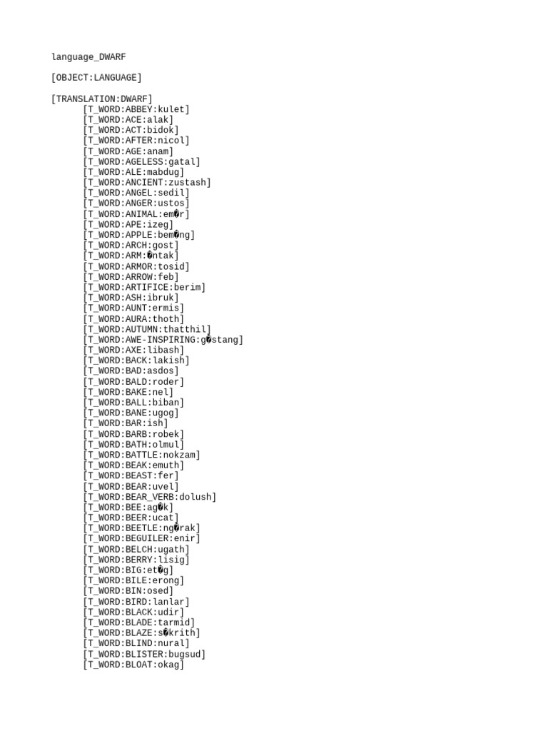 Language DWARF | PDF