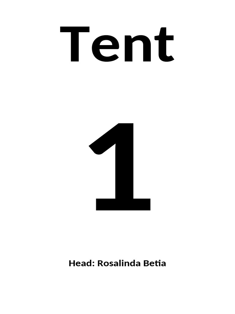Tent | PDF
