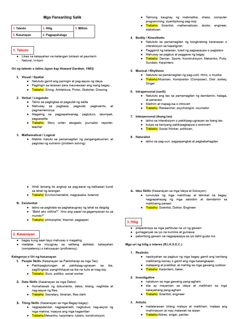 EsP-4th-Quarter-Reviewer | PDF