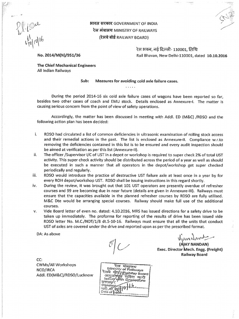 Rly Board Letter Probe Purchase From Oem | PDF