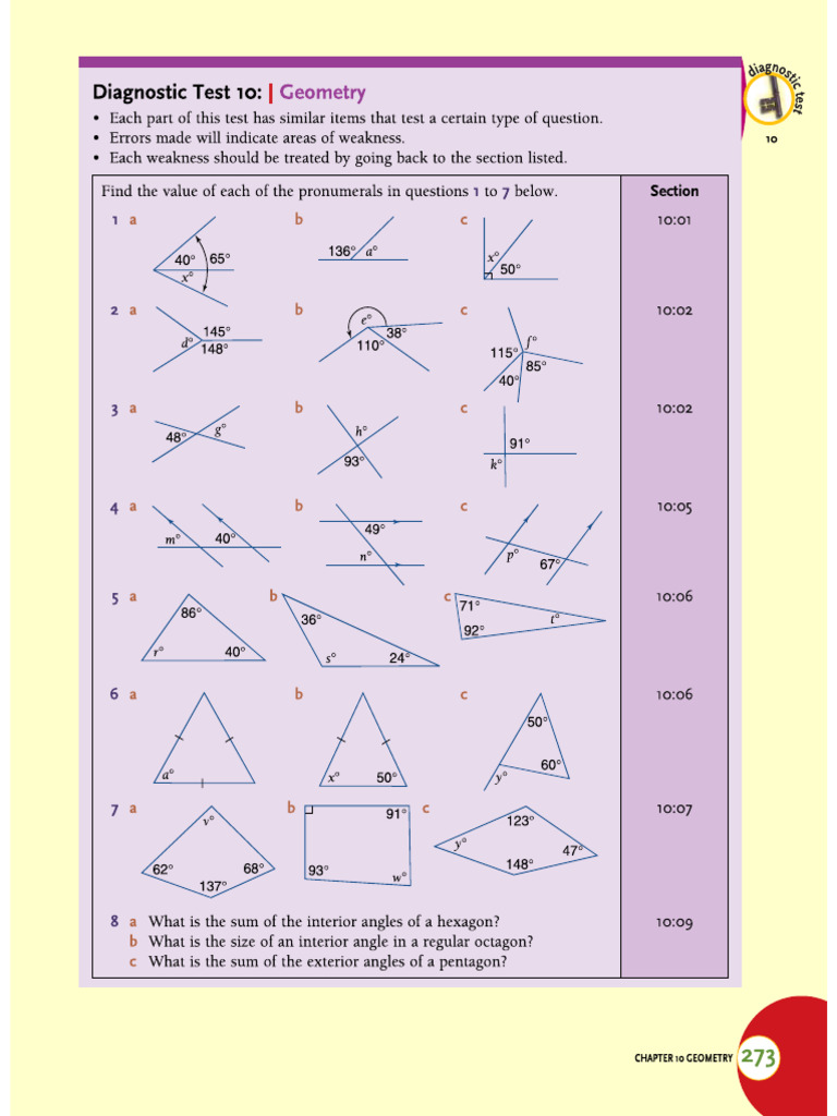 Angles - MYP 3 | PDF