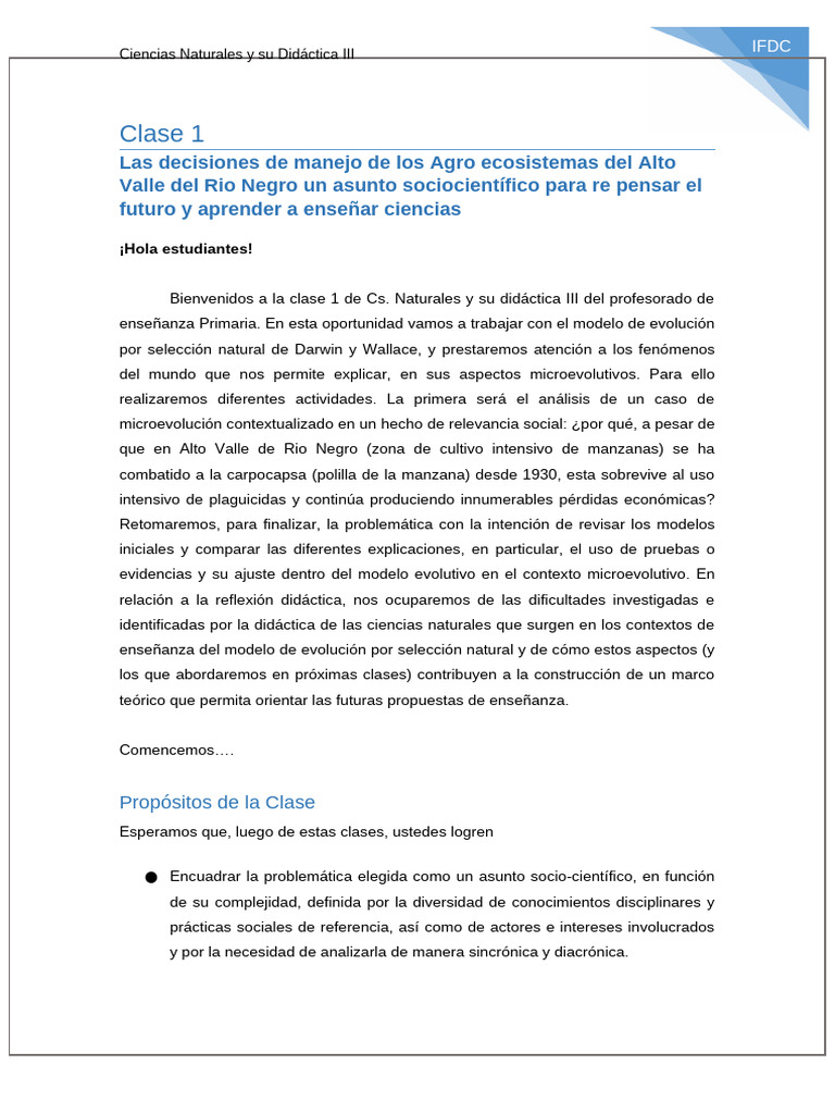 Clase 1 CS NAT y Su Didactica III 2025 | PDF | Enseñando | Conocimiento