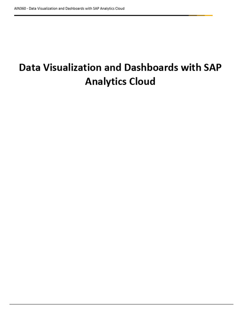 Dashboards With SAP Analytics Cloud | PDF | Analytics | Menu (Computing)