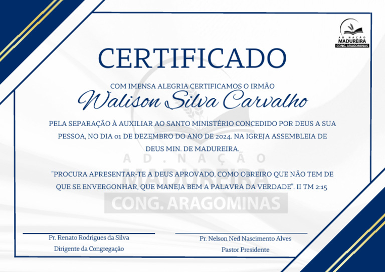 CERTIFICADO WALISON | PDF