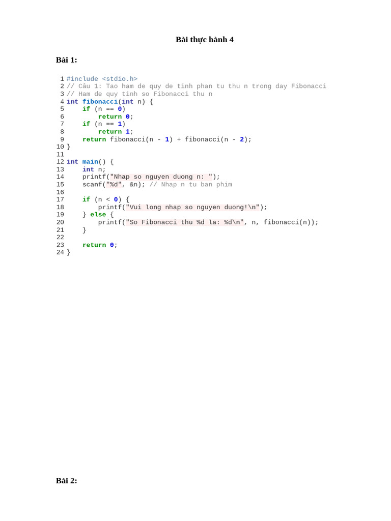 C Program Examples: Fibonacci & Polynomials | PDF | Computer Programming | Computer Standards