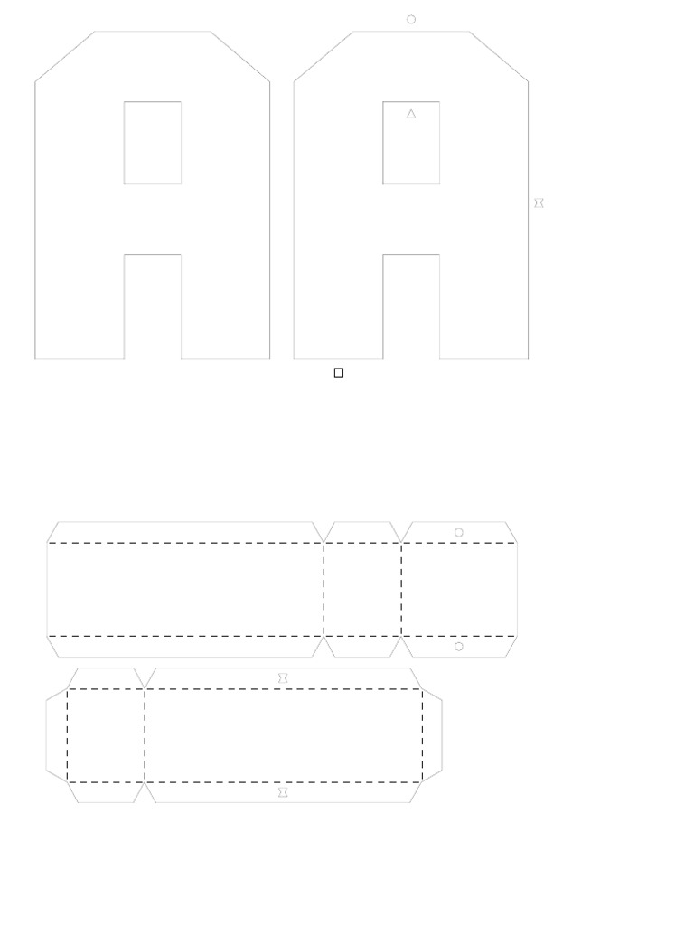 Molde Letras Box | PDF