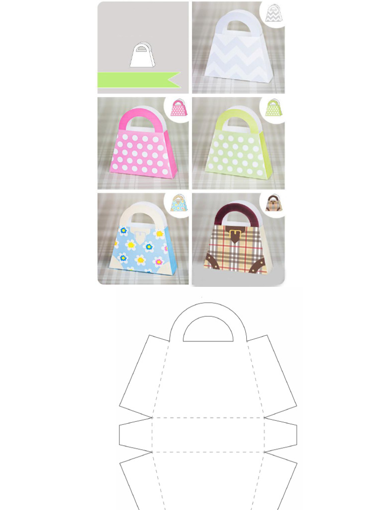 Molde Cajitas Y Bolsitas Pdf