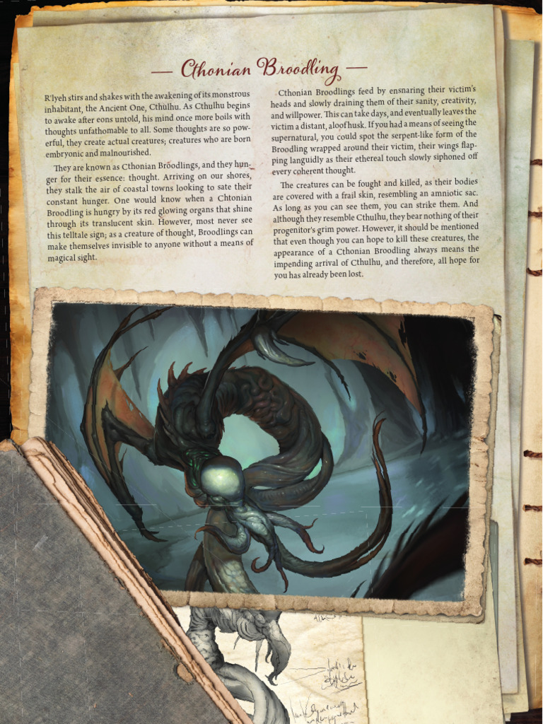 Free Mini - Cthonian Broodling v1.1 | PDF