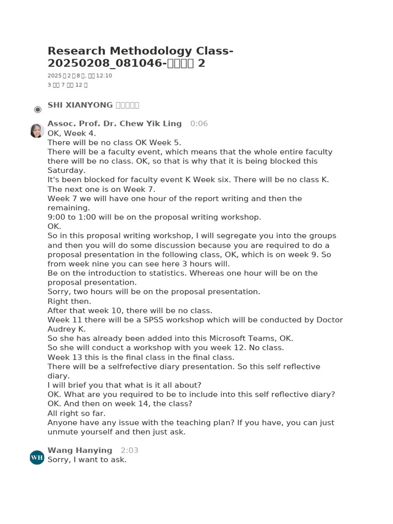 Research Methodology Class | PDF | Hypothesis | Null Hypothesis