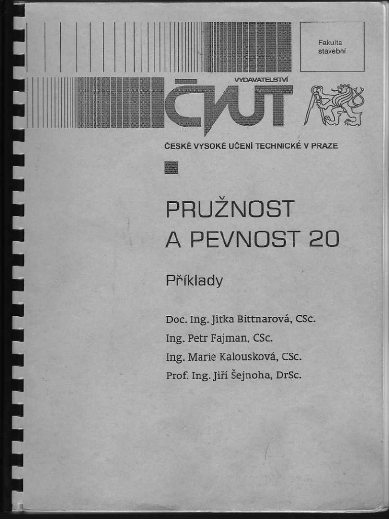 Skripta Pru·Nost a Pevnost 20 - Priklady | PDF