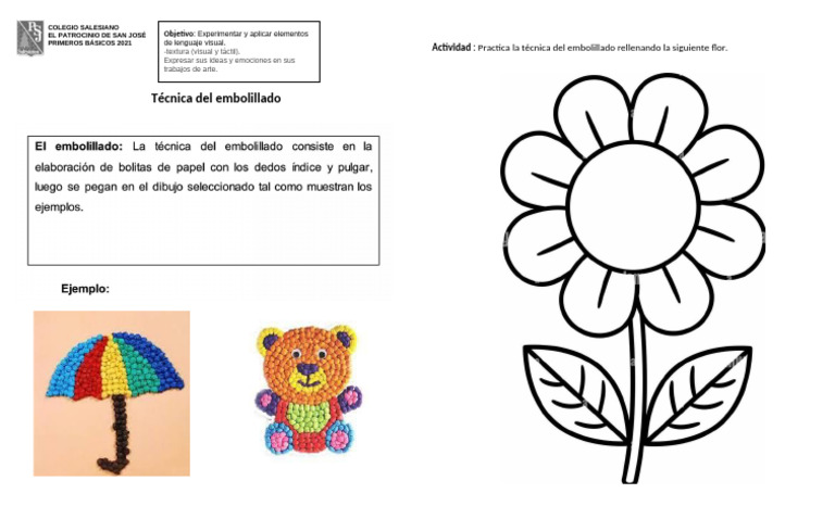 Artes Primero Basico - Tecnica Del Embolillado | PDF