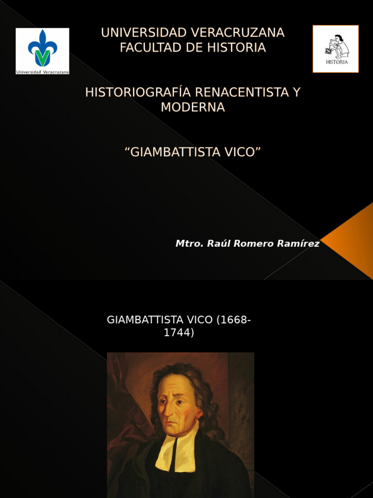 Giambattista Vico: Filosofía e Historia | PDF | Verdad | René Descartes