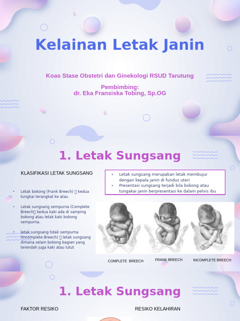 Kelainan letak janin | PDF