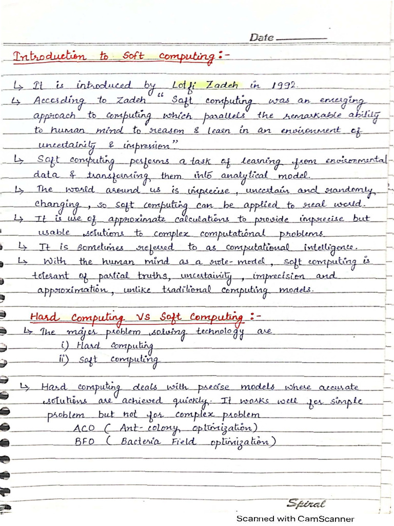 Unit 1 Soft Computing | PDF