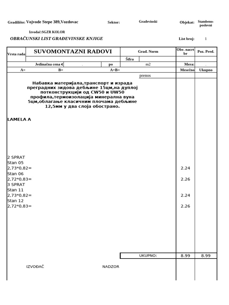 noorme gradjevinske norme gradjenviske | PDF