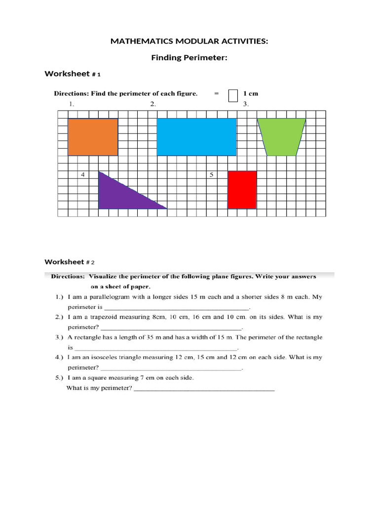 Mathematics IV Modular Activities | PDF